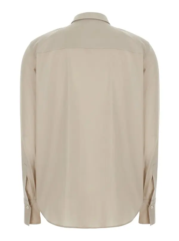 Brunello Cucinelli Monili-embellished Cotton Shirt - Multicolor