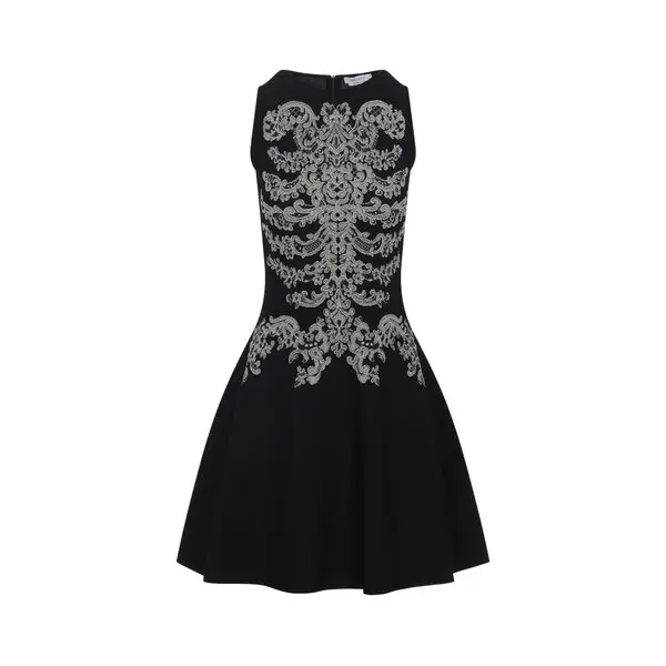 Alexander McQueen Viscose Mini Dress - Black