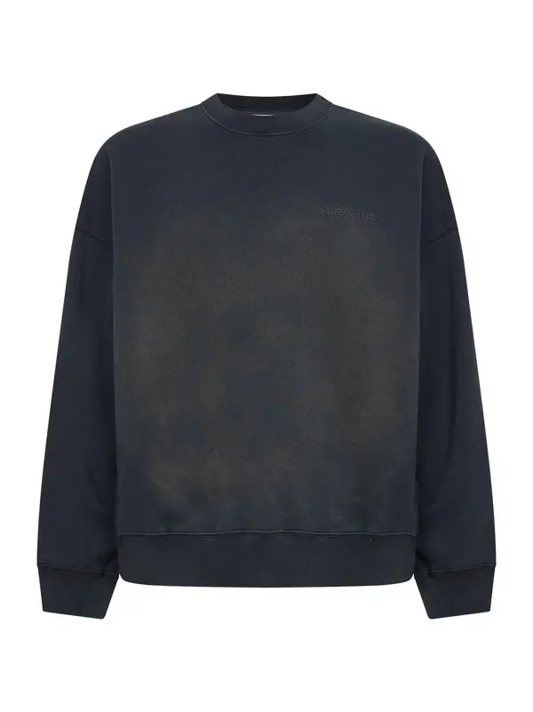 GOLDEN GOOSE Bleached Cotton Journey Sweatshirt - Multicolor