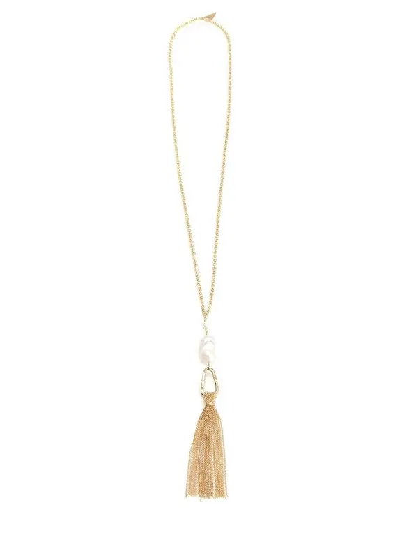 FORTE_FORTE Necklace With Tassel Detail - Gold