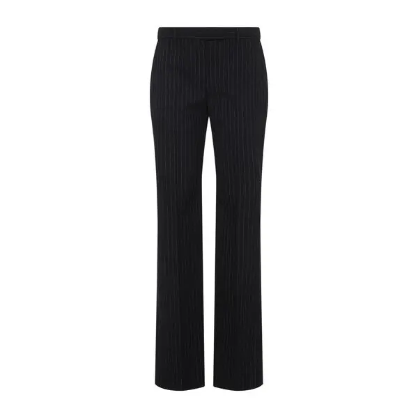 Alexander McQueen Pinstripe Lurex Pants