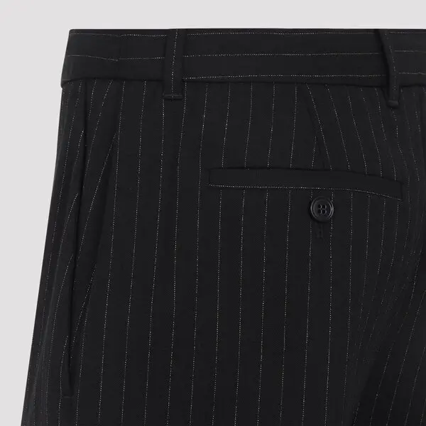 Alexander McQueen Pinstripe Lurex Pants