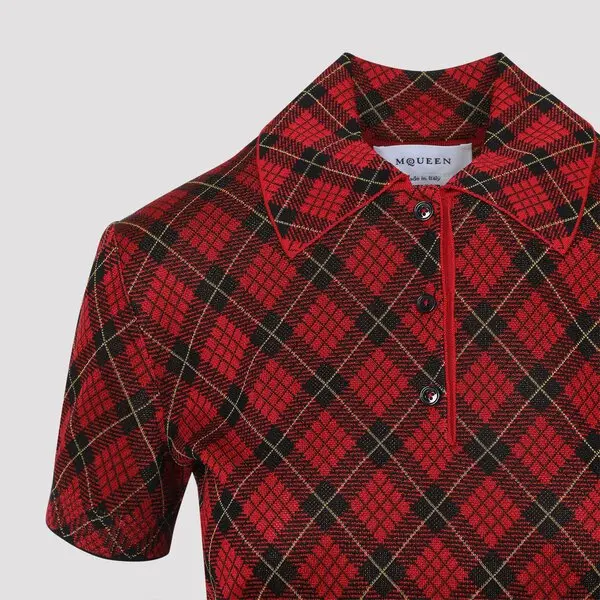 Alexander McQueen Microcheck Polo