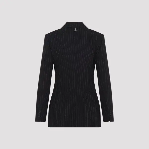 Alexander McQueen Pinstripe Lurex Jacket