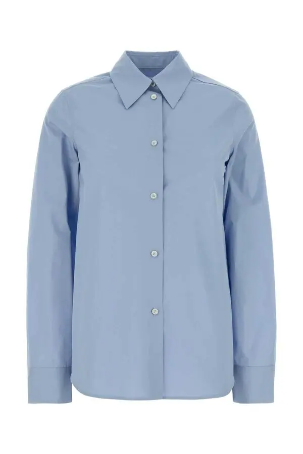 JIL SANDER Light Poplin Shirt - Blue