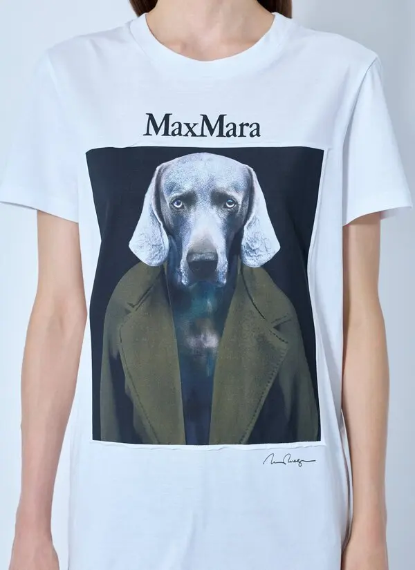 Max Mara Graphic Print Cotton T-shirt