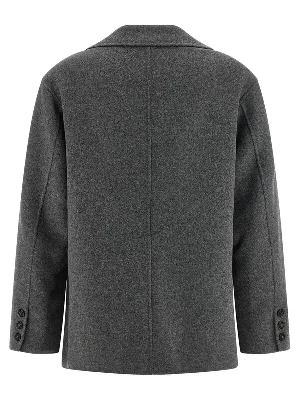 Max Mara Virgin Wool Blazer - Gray