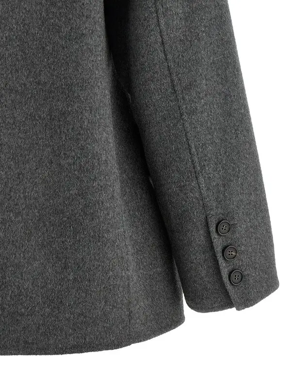 Max Mara Virgin Wool Blazer - Gray