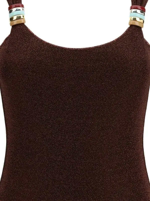 Oseree Oserée Lumière Multi Ring Maillot One-piece Swimsuit - Brown