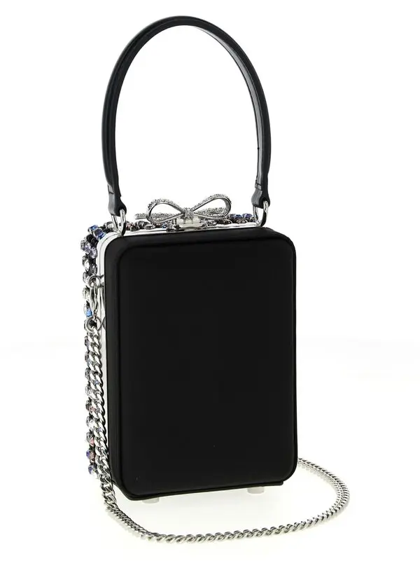 SELF-PORTRAIT Multi Crystal Chainmail' Handbag