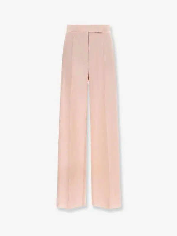 Max Mara Mxmgirone Virgin Wool, Silk And Mohair Trousers - Multicolor