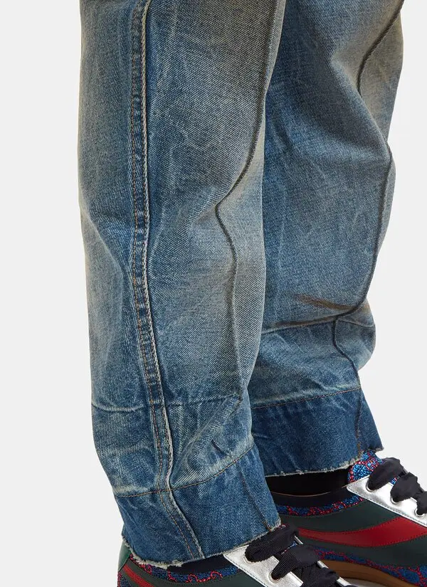 Gucci Distressed Stone Washed Jeans
