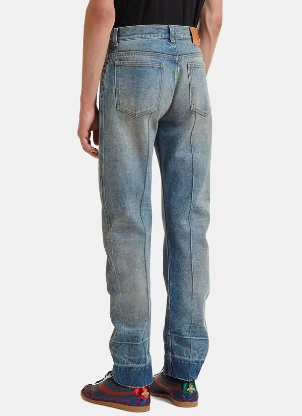 Gucci Distressed Stone Washed Jeans