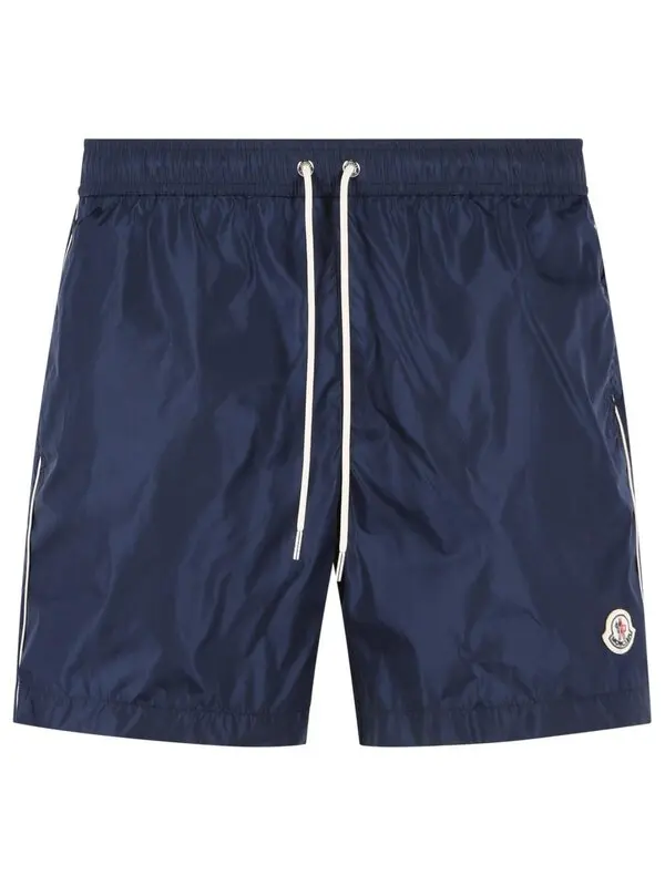 Moncler Navy Polyamide Swimsuit - Blue