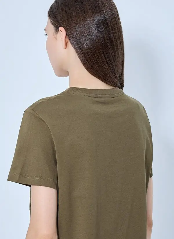 Max Mara Logo Patch Pocket T-shirt - Green