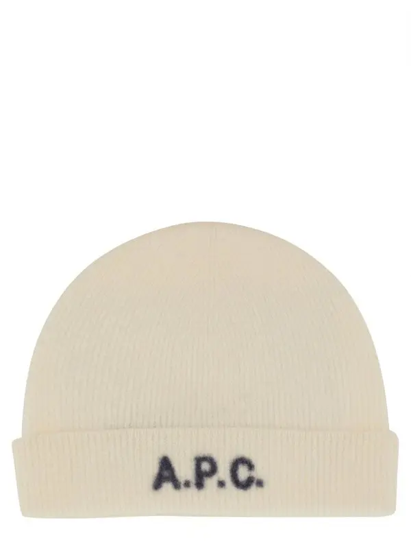 A.p.c. Berretto In Lana Con Logo