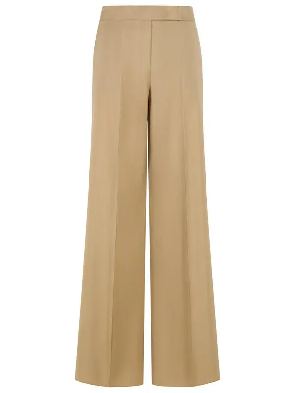 Max Mara Bronte Virgin Wool Blend Pants - Cream