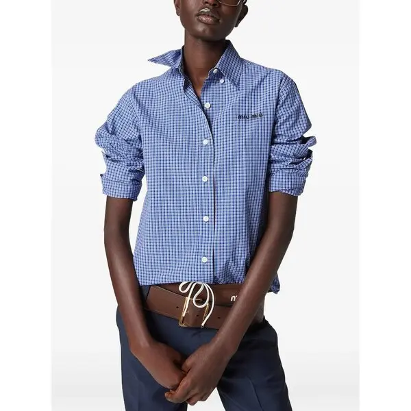 Miu Miu Cotton Check Shirt