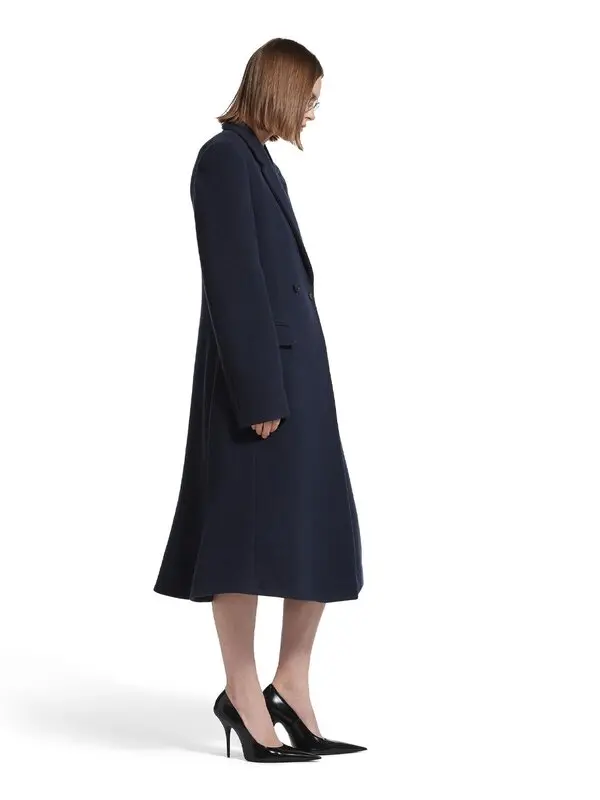 Balenciaga Brushed Wool Coat