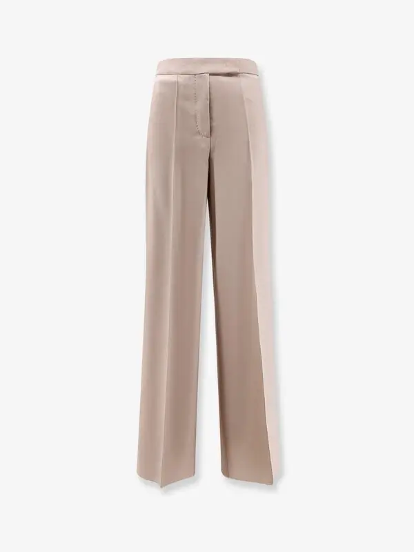 Max Mara Mxmgirone Virgin Wool, Mohair And Silk Trousers - Multicolor
