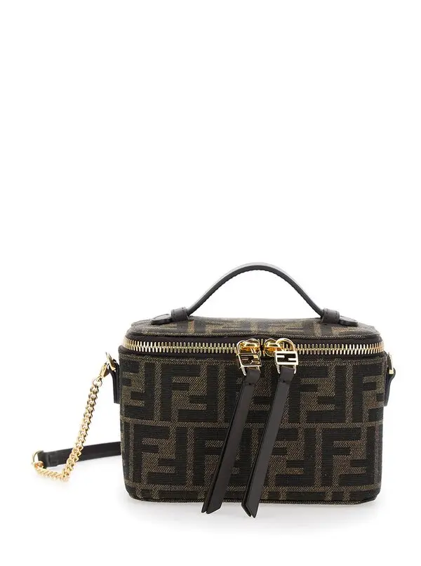 Fendi Ff Motif Fabric Vanity Bag - Multicolor