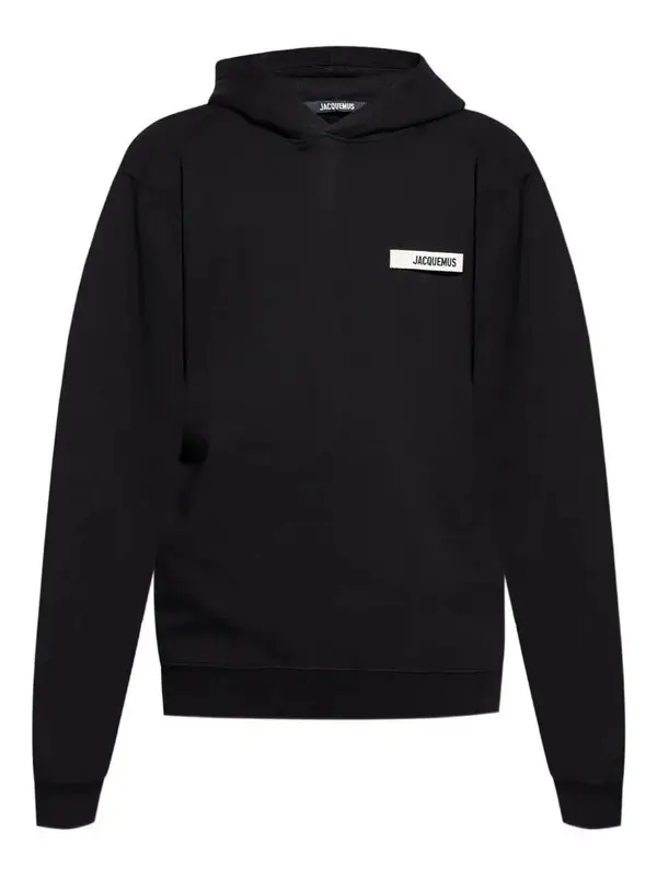 Jacquemus Le Hoodie Gros Grain - Black