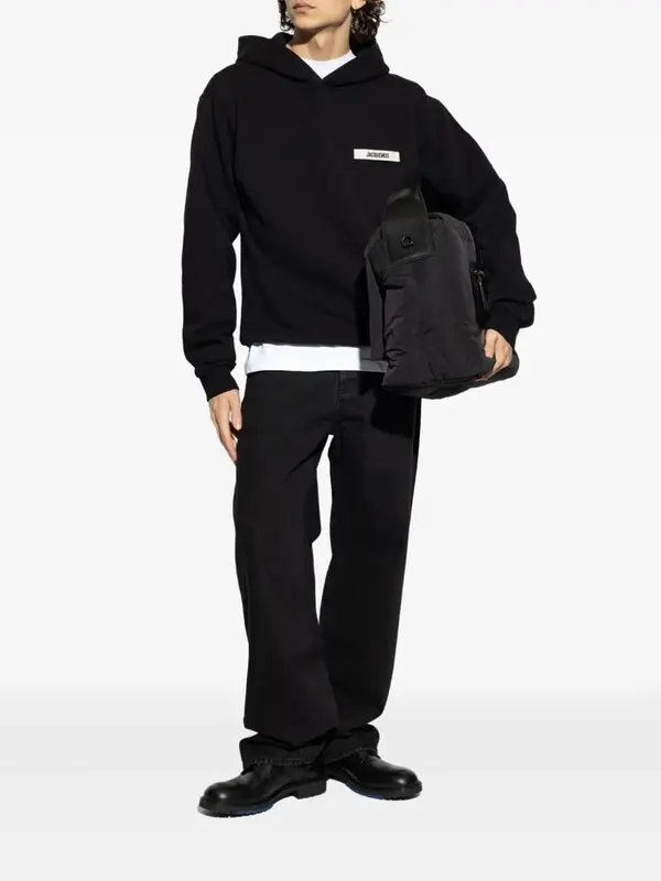 Jacquemus Le Hoodie Gros Grain - Black