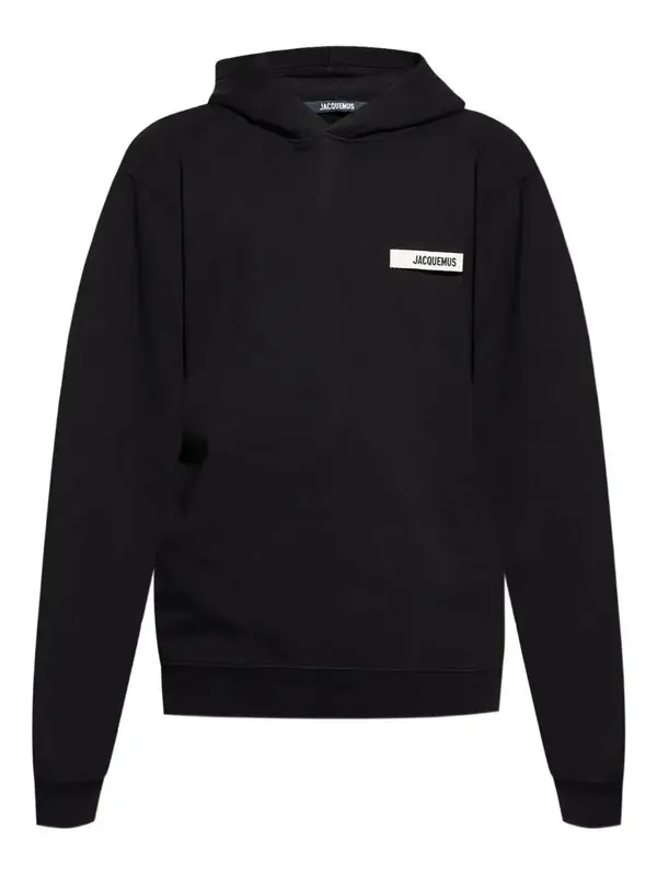 Jacquemus Le Hoodie Gros Grain - Black