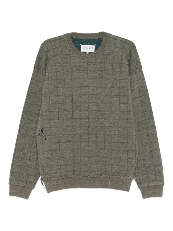 MAISON MARGIELA Wool Crew Neck - Green