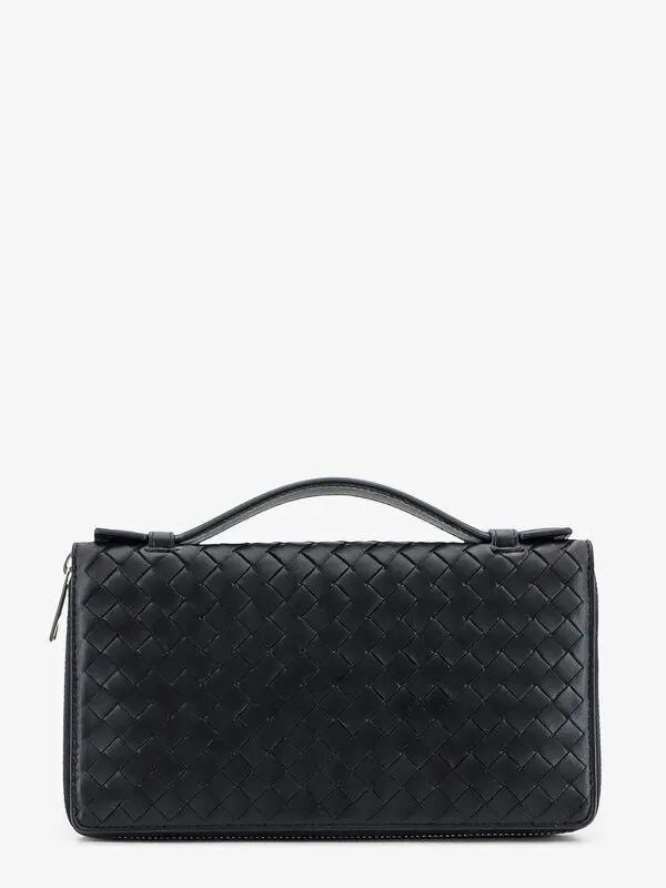 Bottega Veneta Leather Wallet With Intrecciato Pattern