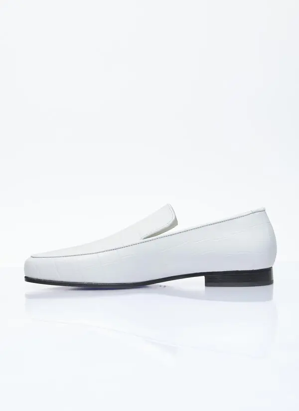 TOTEME Croco Oval Loafers