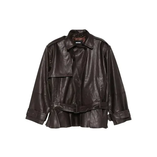 ROTATE BY BIRGER CHRISTENSEN Jackets Leather Jackets - Brown