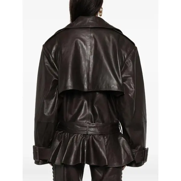 ROTATE BY BIRGER CHRISTENSEN Jackets Leather Jackets - Brown