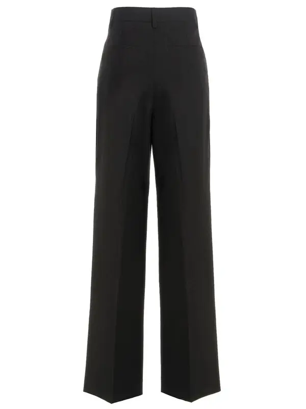 Burberry Madge Wool Wide Leg Pants