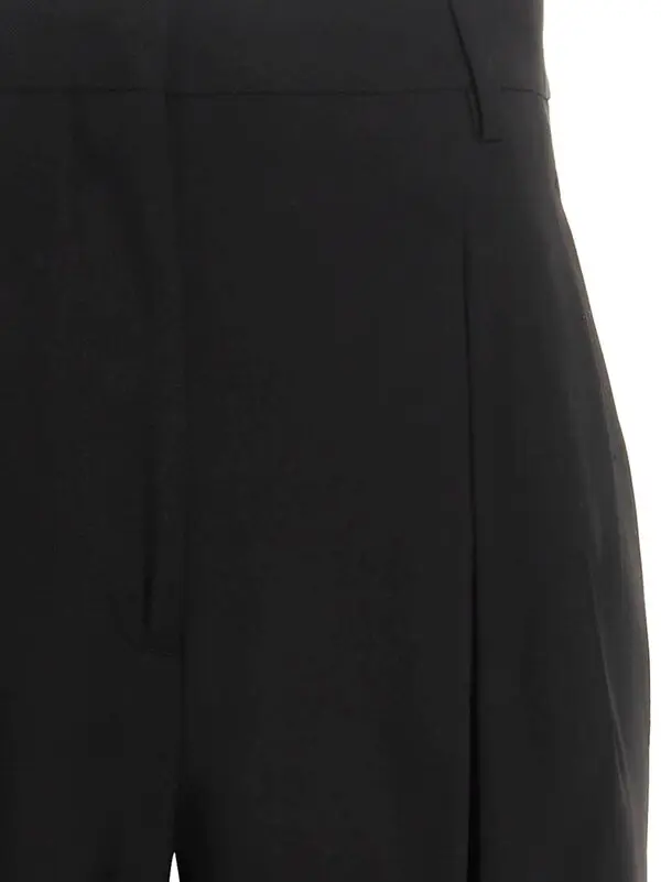 Burberry Madge Wool Wide Leg Pants