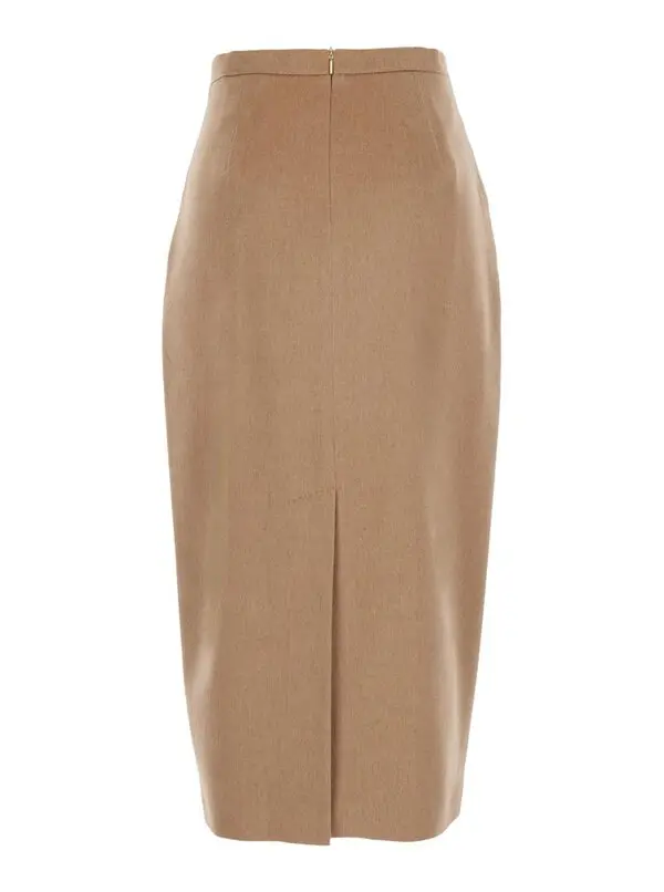 Max Mara Wool Pencil Skirt - Multicolor