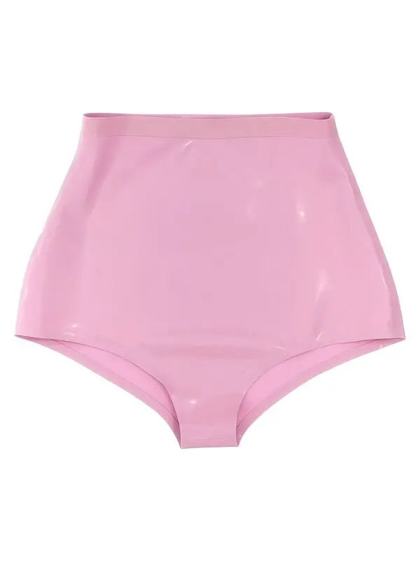 MAISON MARGIELA Latex High Waist Briefs - Pink