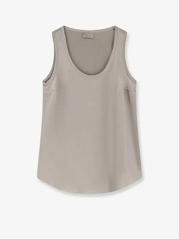 Brunello Cucinelli Stretch Silk Top - Multicolor