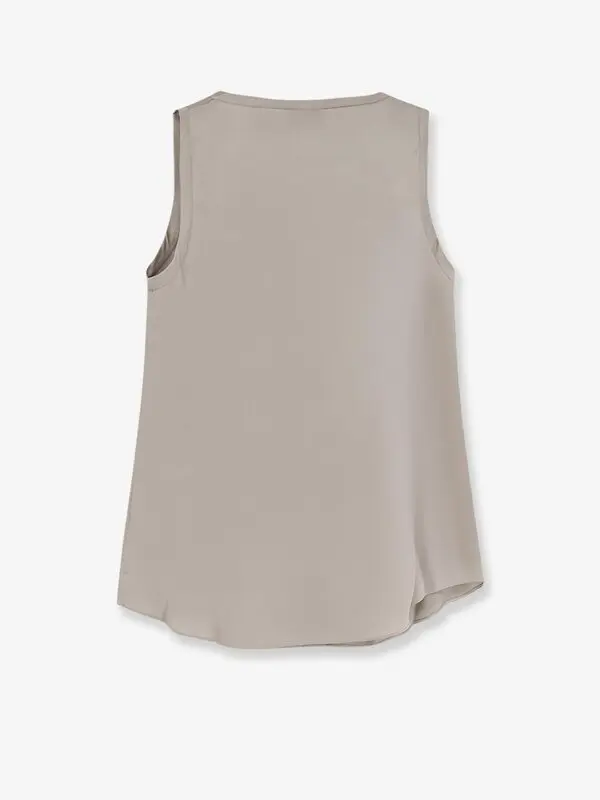 Brunello Cucinelli Stretch Silk Top - Multicolor
