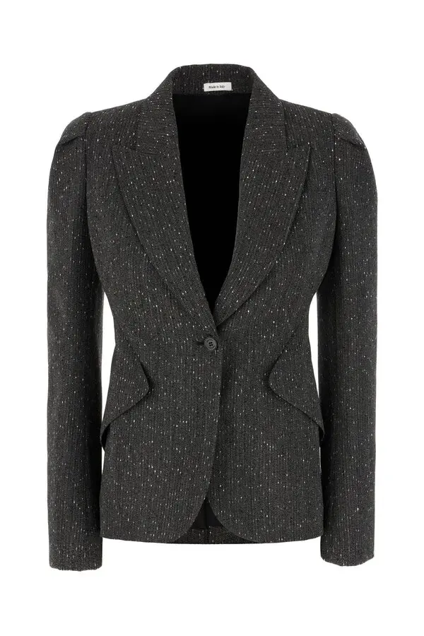 Alexander McQueen Tailored Textured Blazer - Multicolor