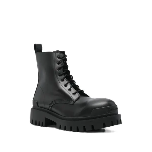 Balenciaga Leather Combat Boots