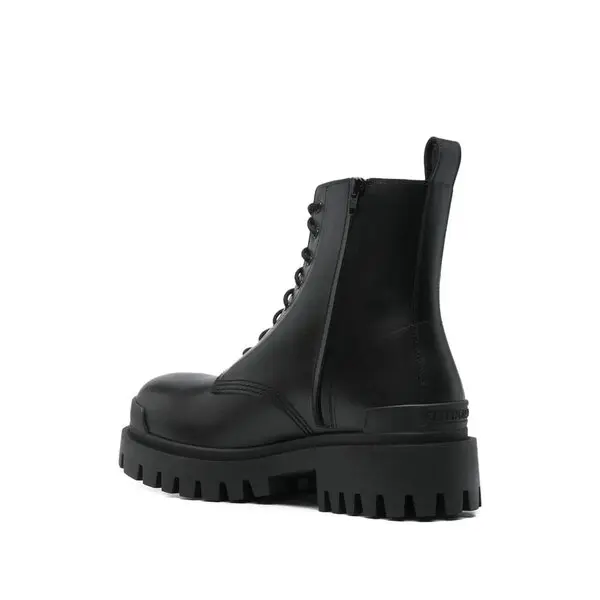 Balenciaga Leather Combat Boots
