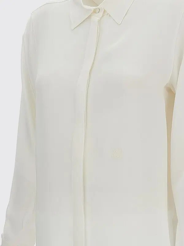 Max Mara Silk Button Up Shirt - White