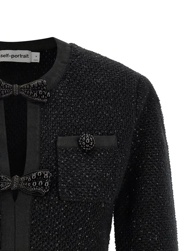 SELF-PORTRAIT Sequin Knit Mini' Dress