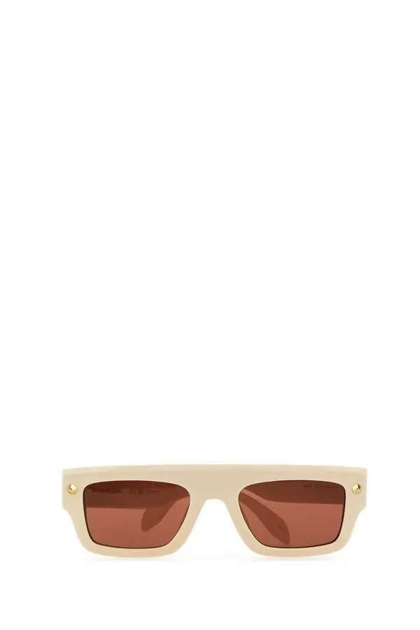 Alexander McQueen Ivory Acetate Sunglasses