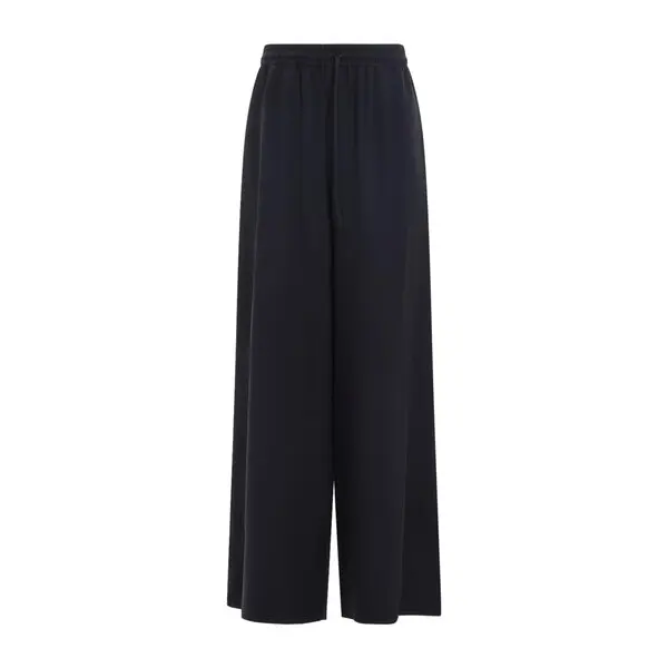 Max Mara Genero Washed Silk Pants - Black