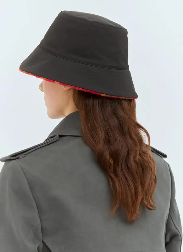 Burberry Reversible Check Fleece Bucket Hat