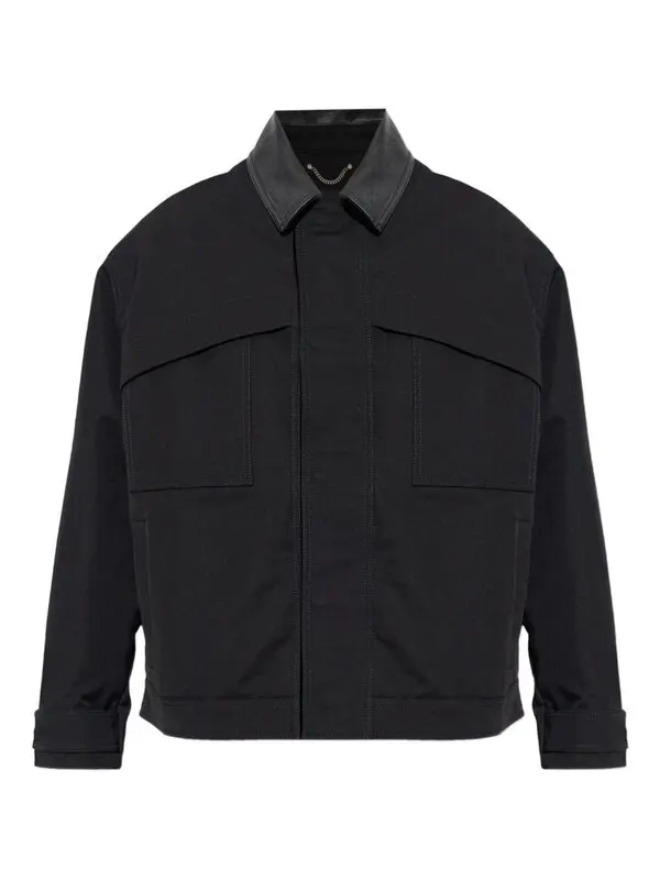 GOLDEN GOOSE Padded Leather-collar Jacket - Multicolor