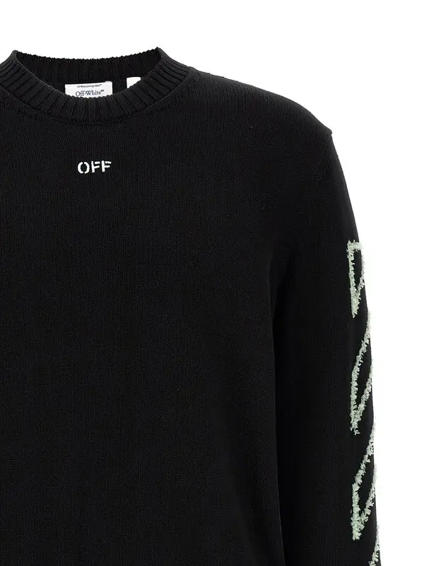 Off-White Diag Outline Sweater - Black