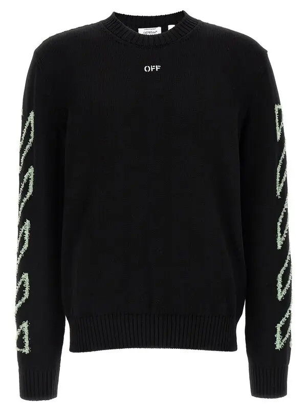 Off-White Diag Outline Sweater - Black